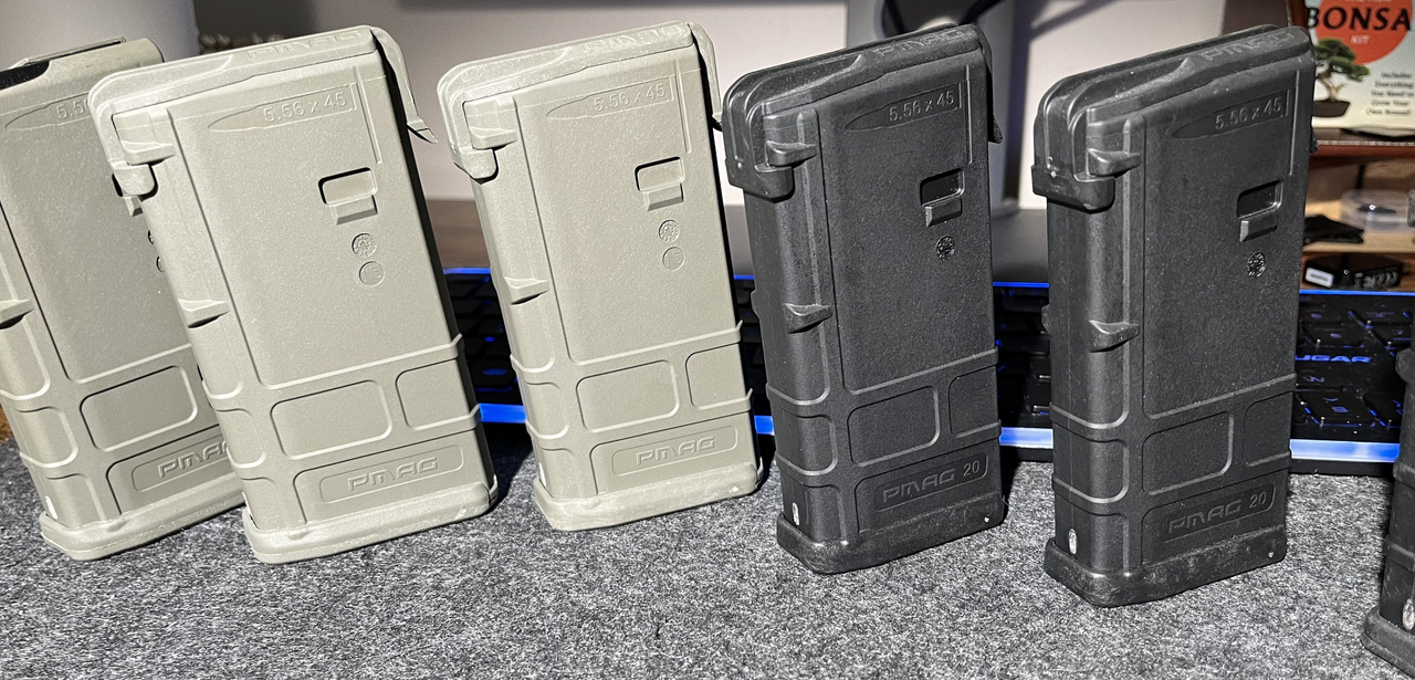 Gen 1 Straight 20 Round Pmags - Black and Foliage - AR15.COM