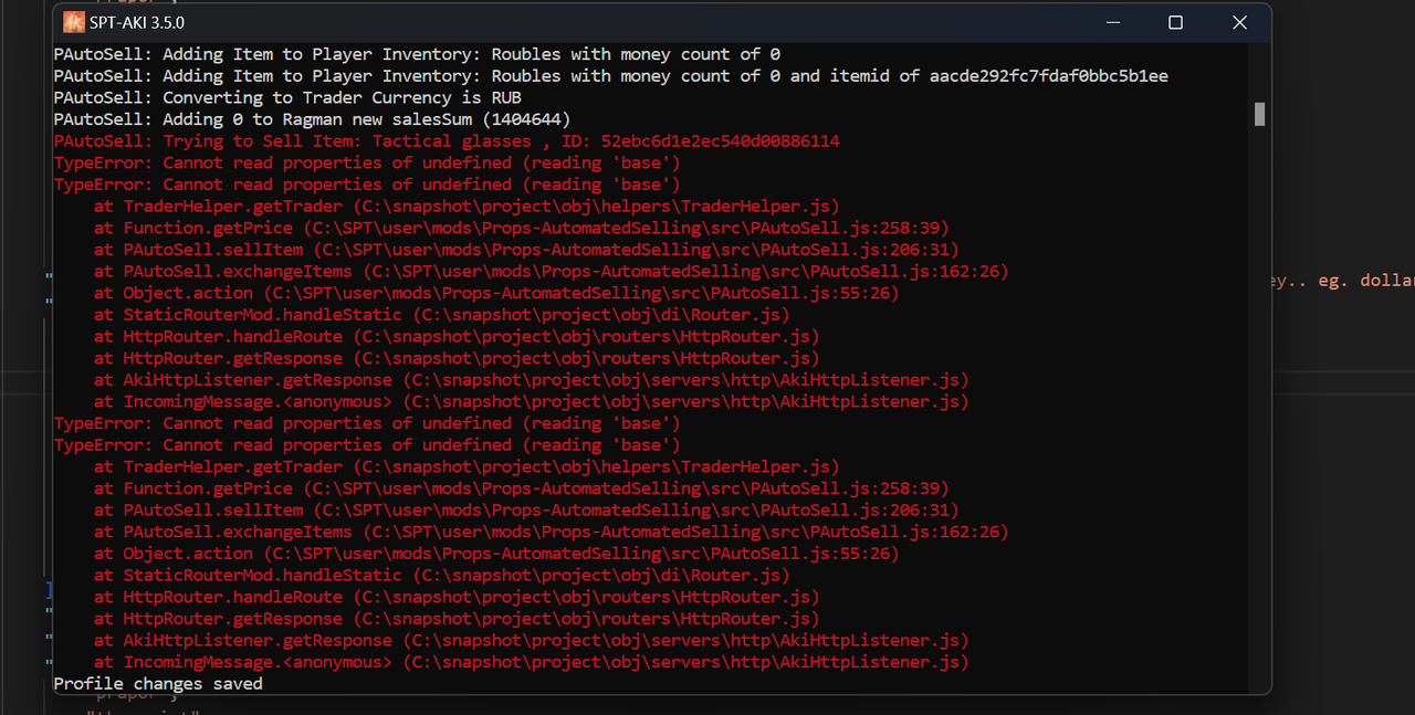 Props Automated Selling - AKI Mods Workshop