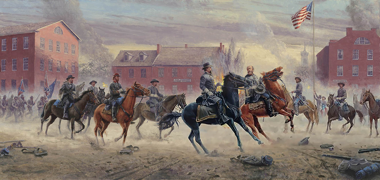Civil americana Gettysburg los generales Gordon y Ewell en Gettysburg 1 ...