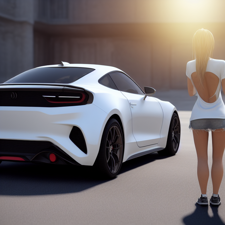 Marion und das Auto (Bild) - Die Mobberin meiner Tochter — CHYOA