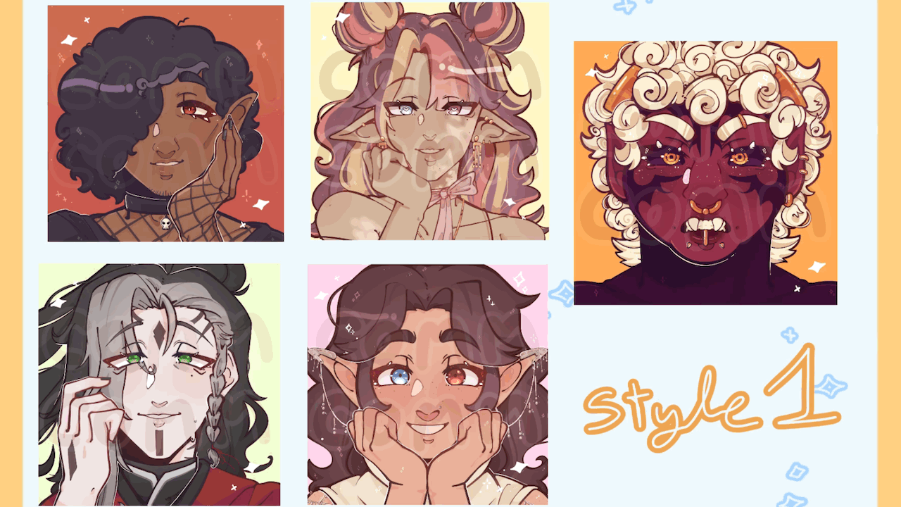 15€ Blinking PFPs and 5€ chibis! [4/5] on Toyhouse