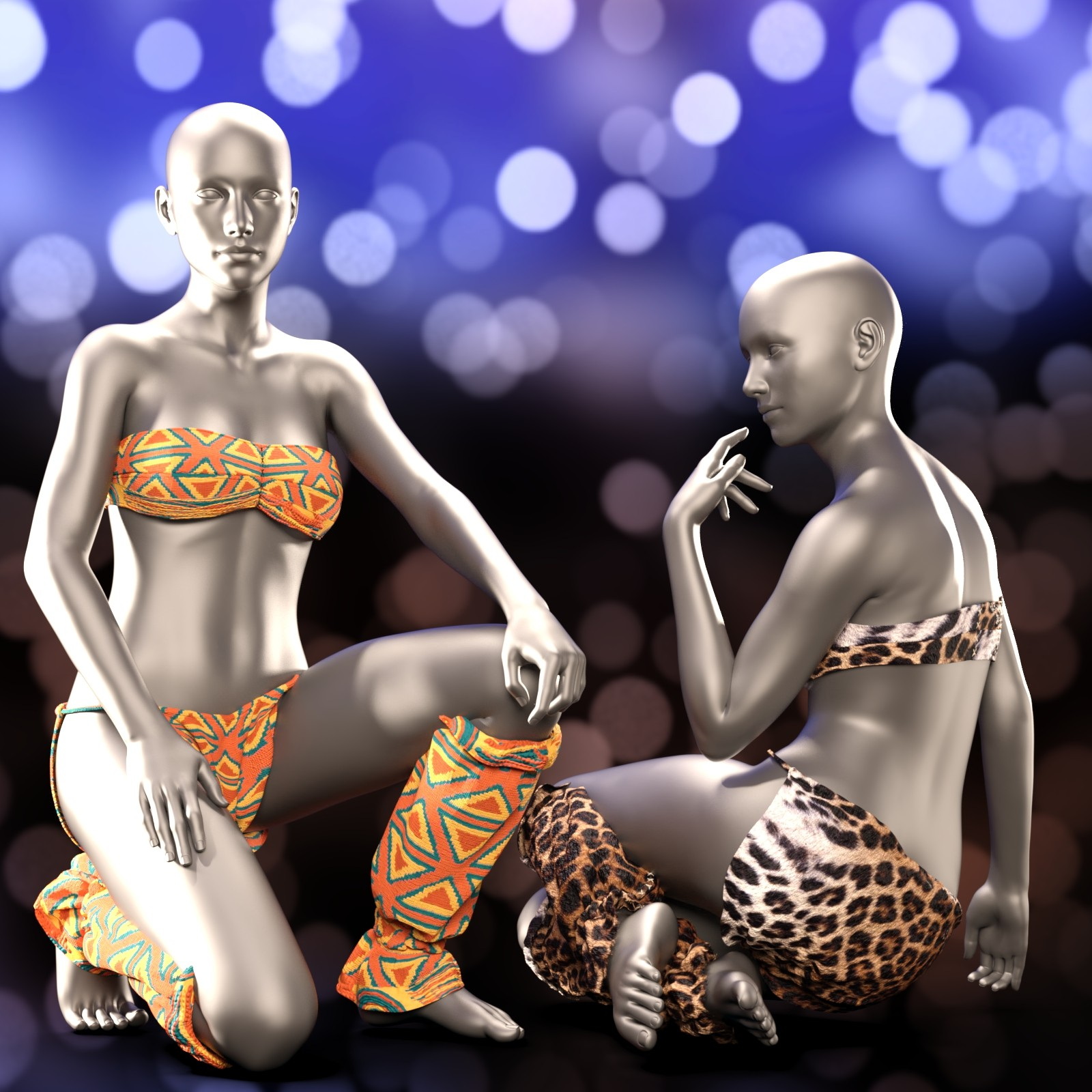 Cave Clothes 01 & 02 + Shader Expansions - Free Daz 3D Models