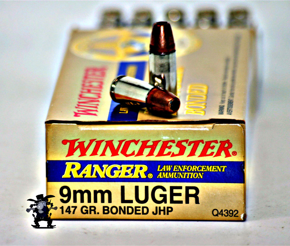 WINCHESTER RANGER Law Enforcement 9mm Bonded 147 Grain JHP 9 MM 50 ...
