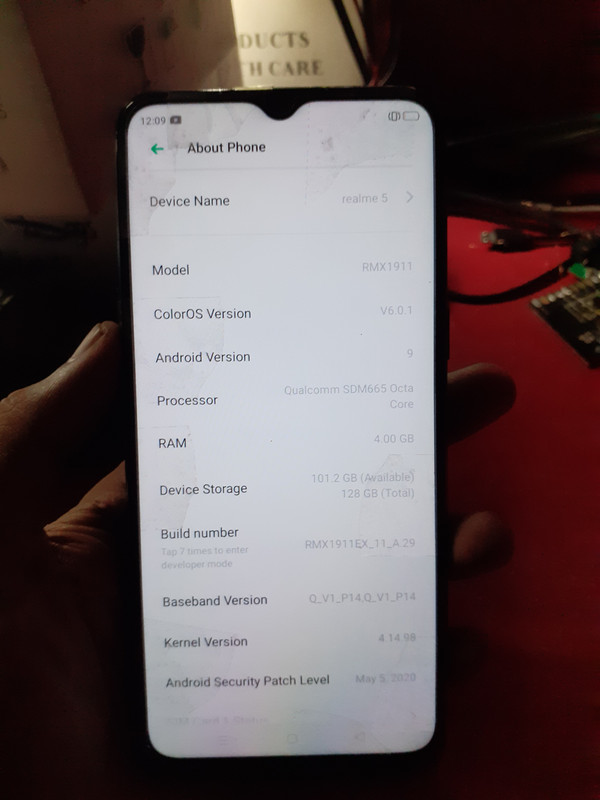 Realme 5 RMX-1911 Password Remove Without Data Lose Done By Uat Emmc ...