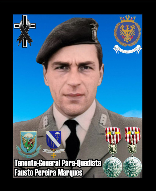 HONRA E GLÓRIA; e nota de óbito: Fausto Pereira Marques, Tenente-General de Infantaria Pára ...