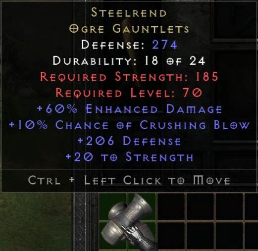 Perfect 60/20 Steelrend Ogre Gauntlets - Topic - d2jsp