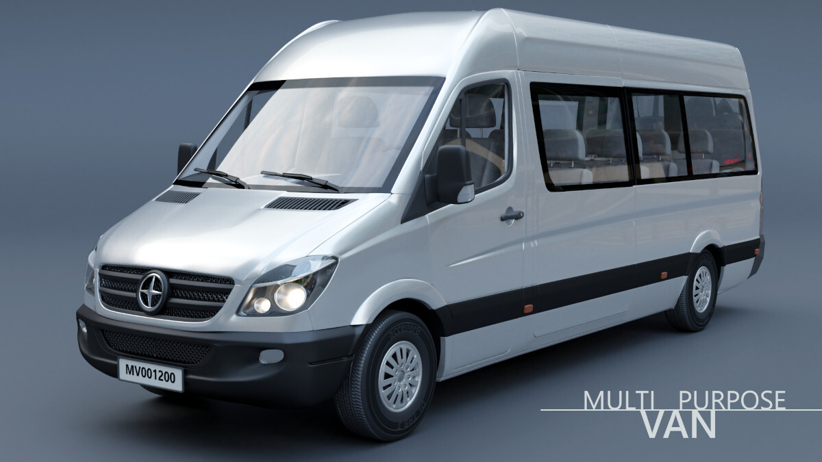 Multi Purpose Van (DS & Obj) 2025 - Free Daz 3D Models
