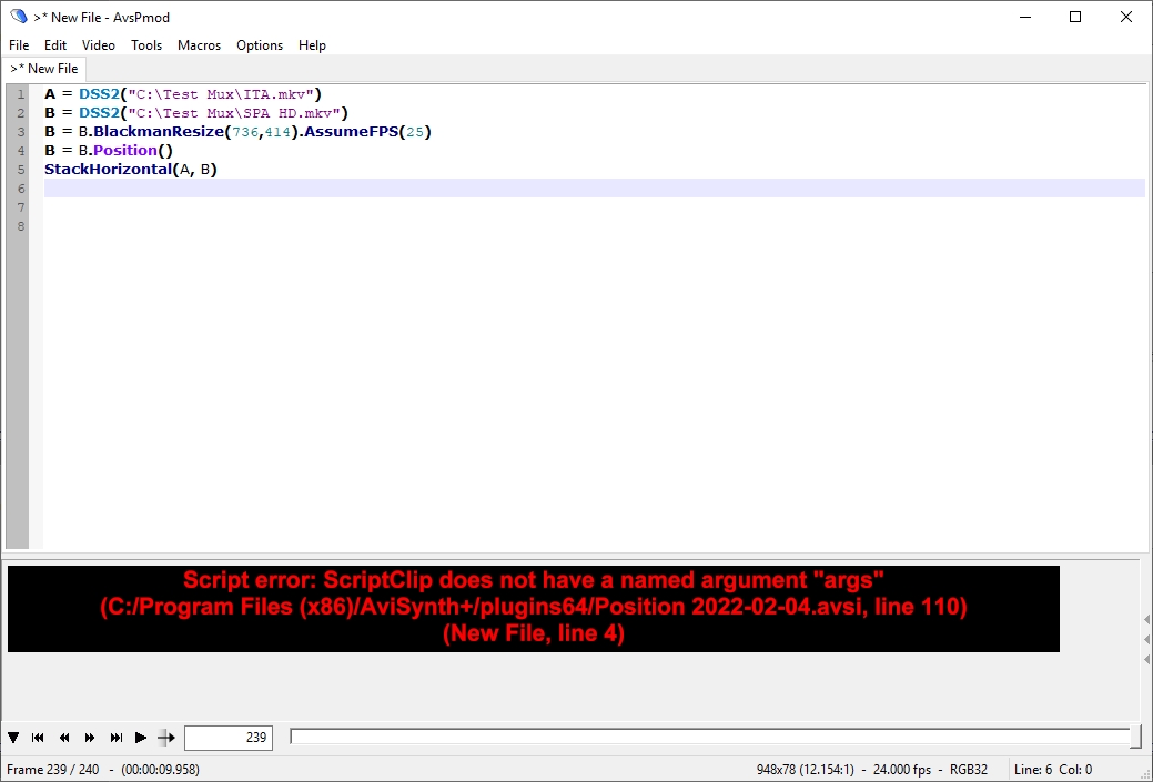 Avisynth Script GitHub V0lt/ScriptSourceFilter: DirectShow Source
