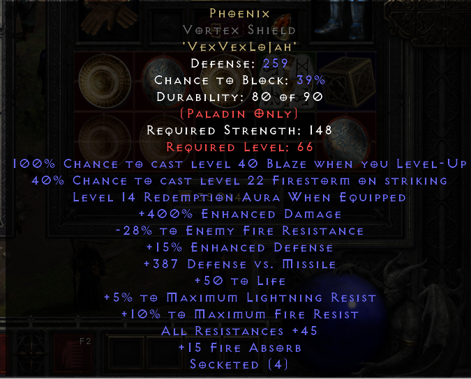 Phoenix Sacred Targe 15 45/ Vortex Shield 15 45 - Topic - d2jsp