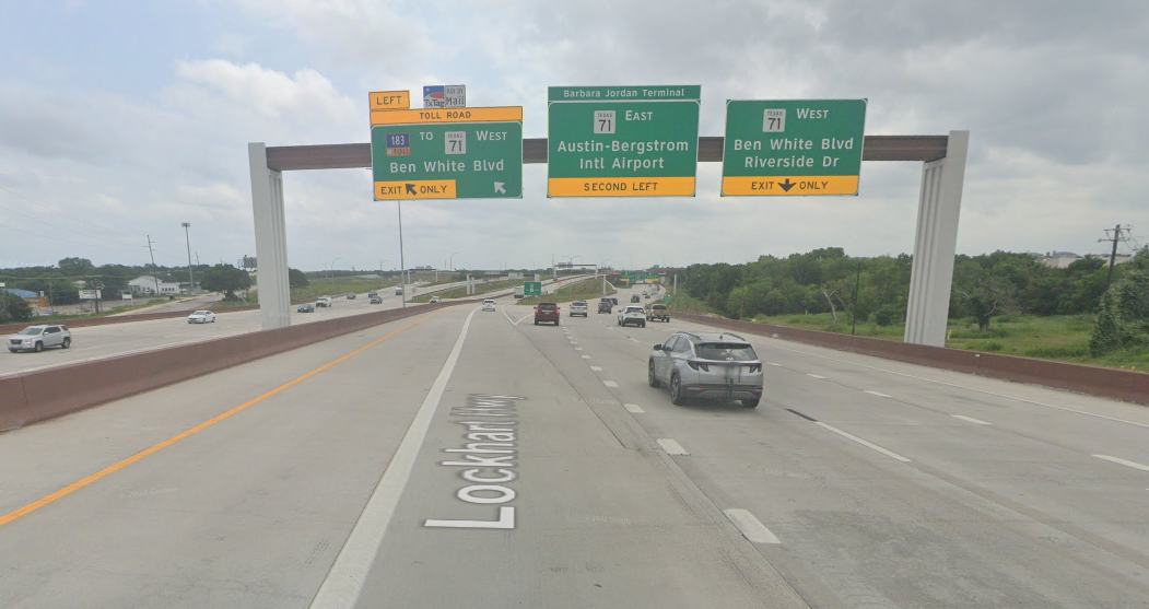 driving to the airport without a toll (Riverside: construction, camp ...