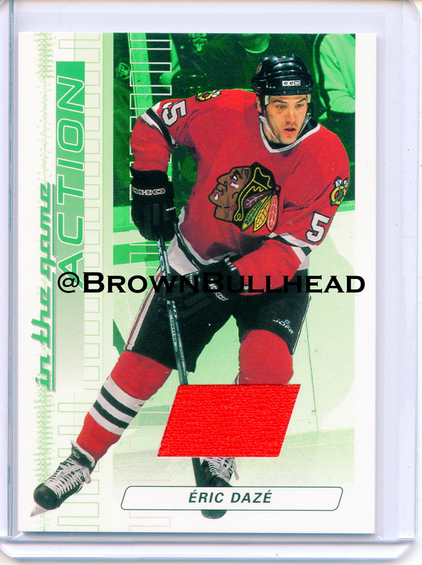 2003 04 ITG Action Jerseys M 127 [ Eric Daze] [ Chicago Blackhawks ...