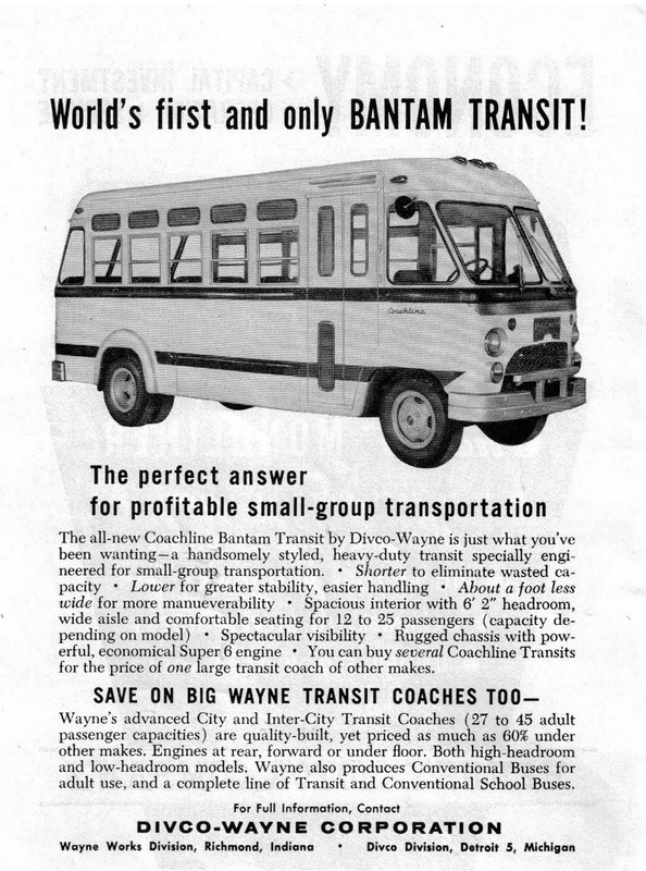 Divco Wayne '59 Coachline Bantam Transit First & Only — Postimages