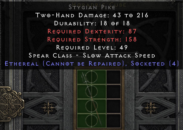 4os Eth Stygian Pike - Infinity Base - Topic - d2jsp