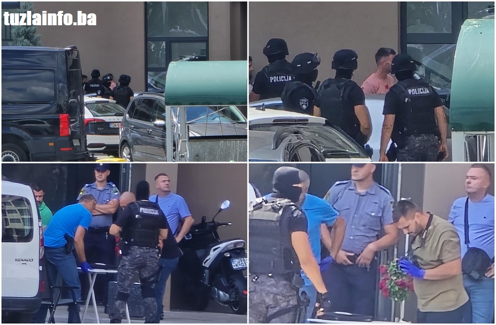 Velika akcija policije u Tuzli, privedeno više osoba (VIDEO)