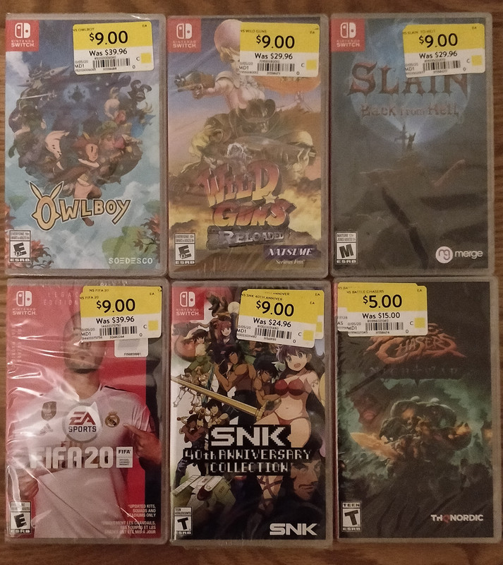 Some of the games marked down in Walmart Canada. : r/NSCollectors