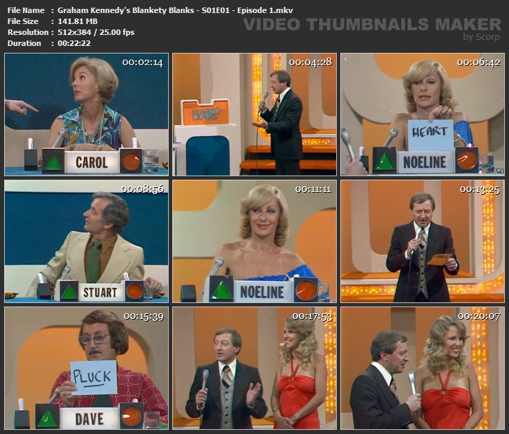Graham Kennedy's Blankety Blanks S01 E01 Episode 1 mkv — Postimages