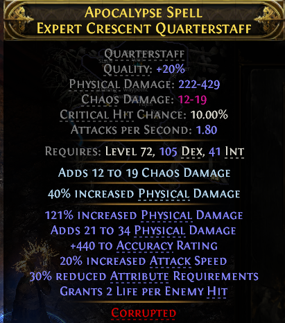 Monk Weapon 613 Dps 20 Ias - Topic - d2jsp