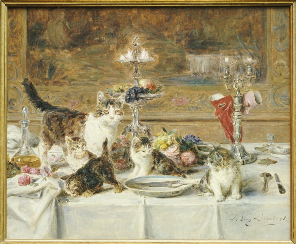 Louis Eugene Lambert After Dinner Guests ( Meister Drucke 820728 ...