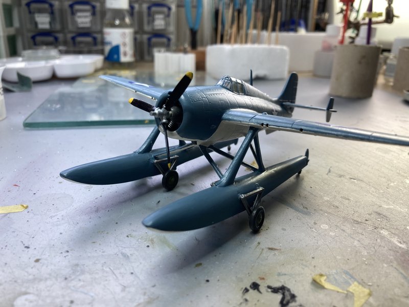 Kitbash! Academy F4F Wildcat ~ Amodel F4F-3S Wildcatfish. 1/72. - Ready ...