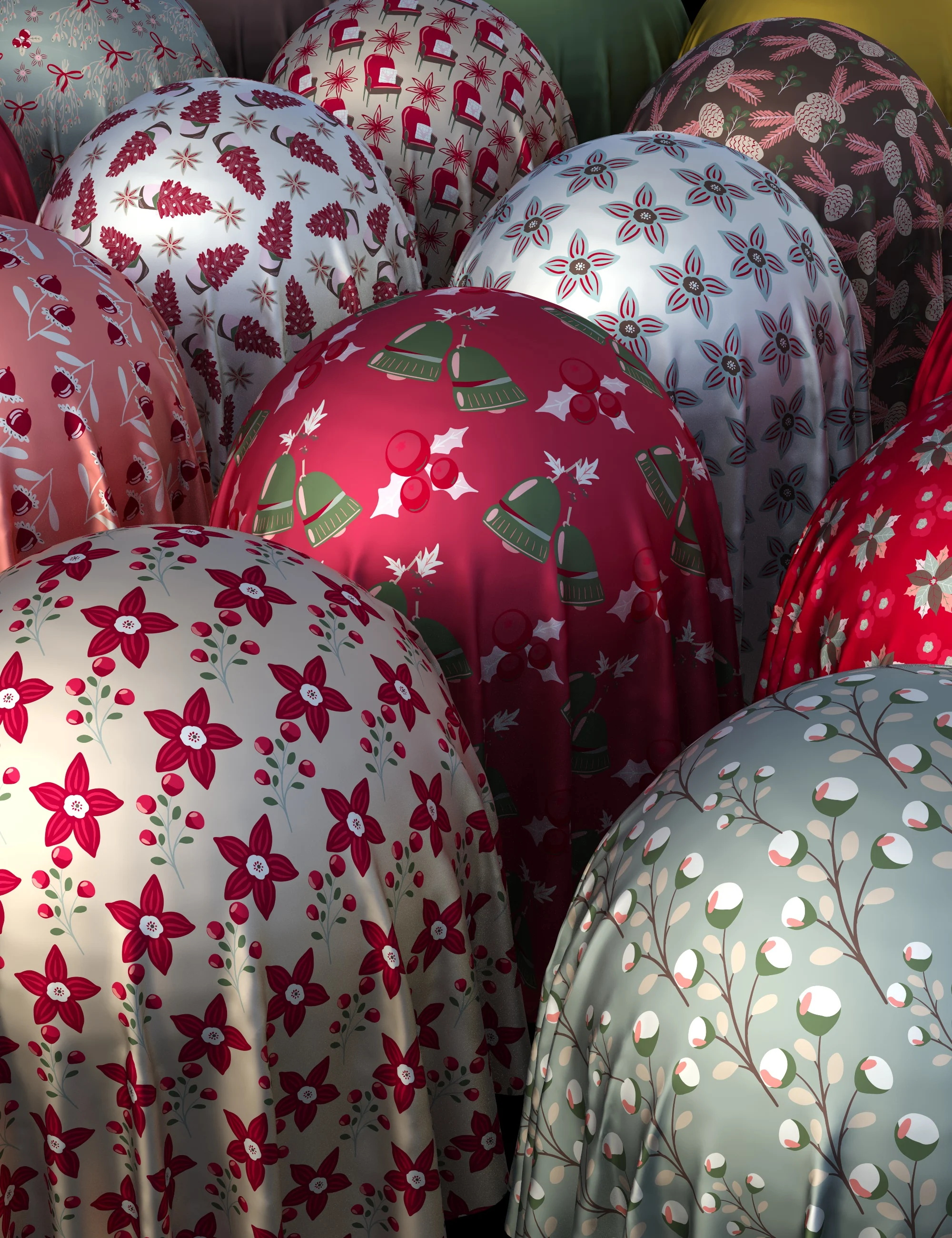 Magic Christmas Silk Fabric Iray Shaders And Merchant Resource - Free ...