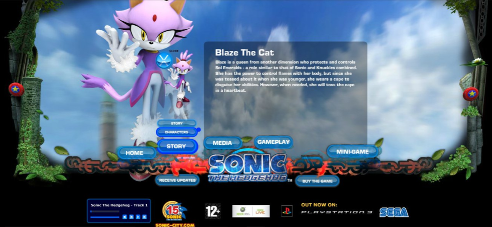 Sonic 06 European Website — Postimages