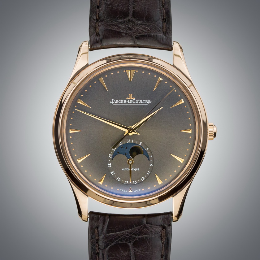 Jaeger Le Coultre Master Ultra Thin Moonphase Pink Gold ref 136255 J ...