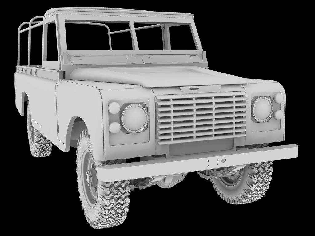 35th Scale Land Rovers Models Design for 3D Printing. - Work in ...