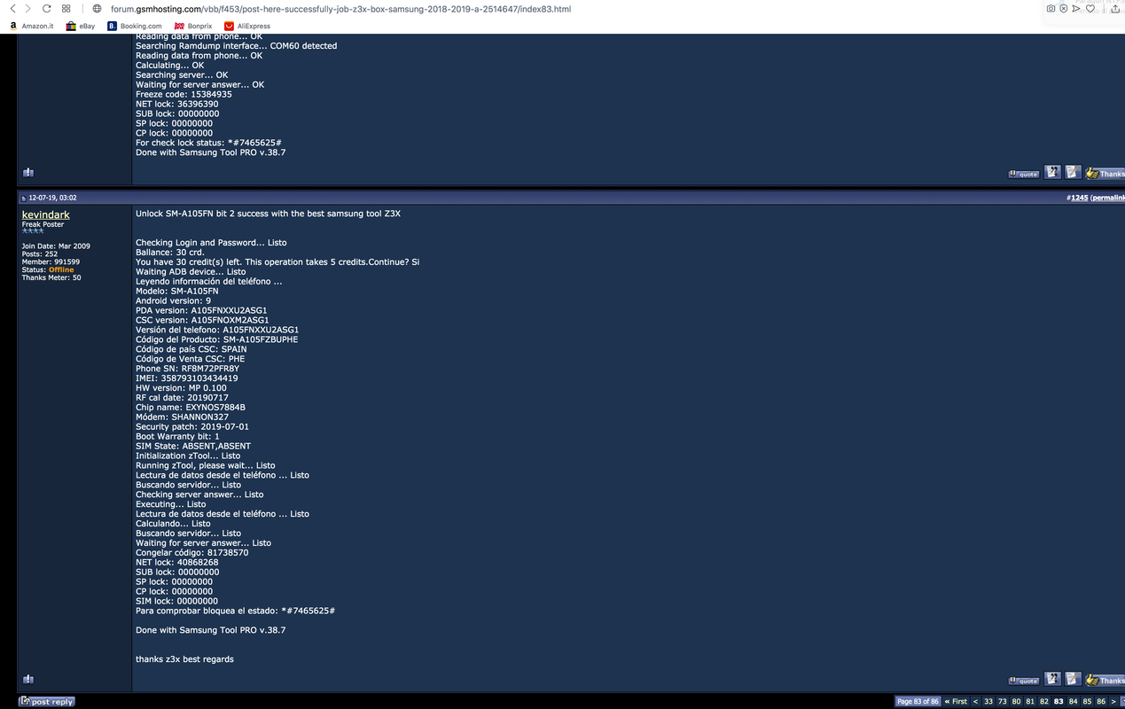 Error Unlocking A705FN U4 # 5 Credits lost [Answered] - GSM-Forum