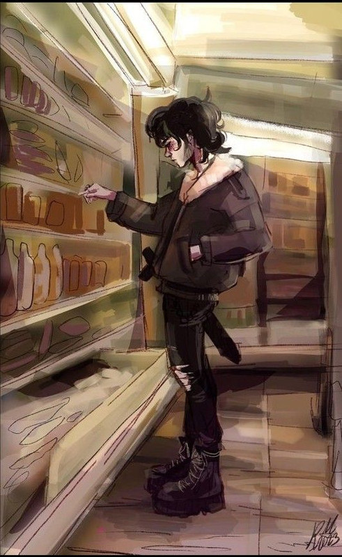 The lonely emo kid at the convenience store - Sunflower_Sky2 - Percy ...
