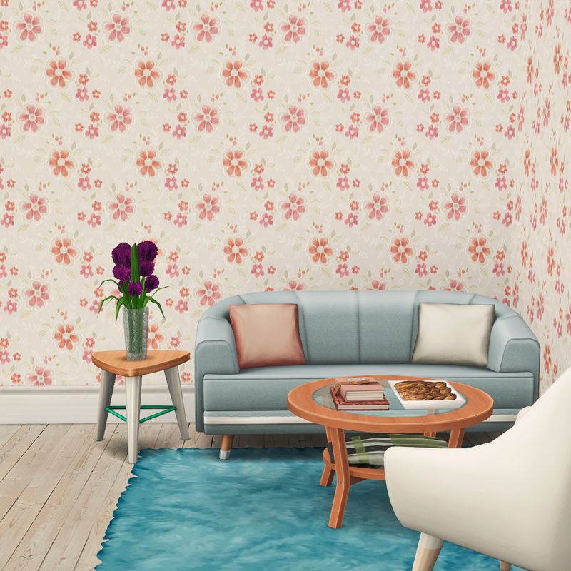 Chloe floral wallpaper - The Sims 4 Build / Buy - CurseForge