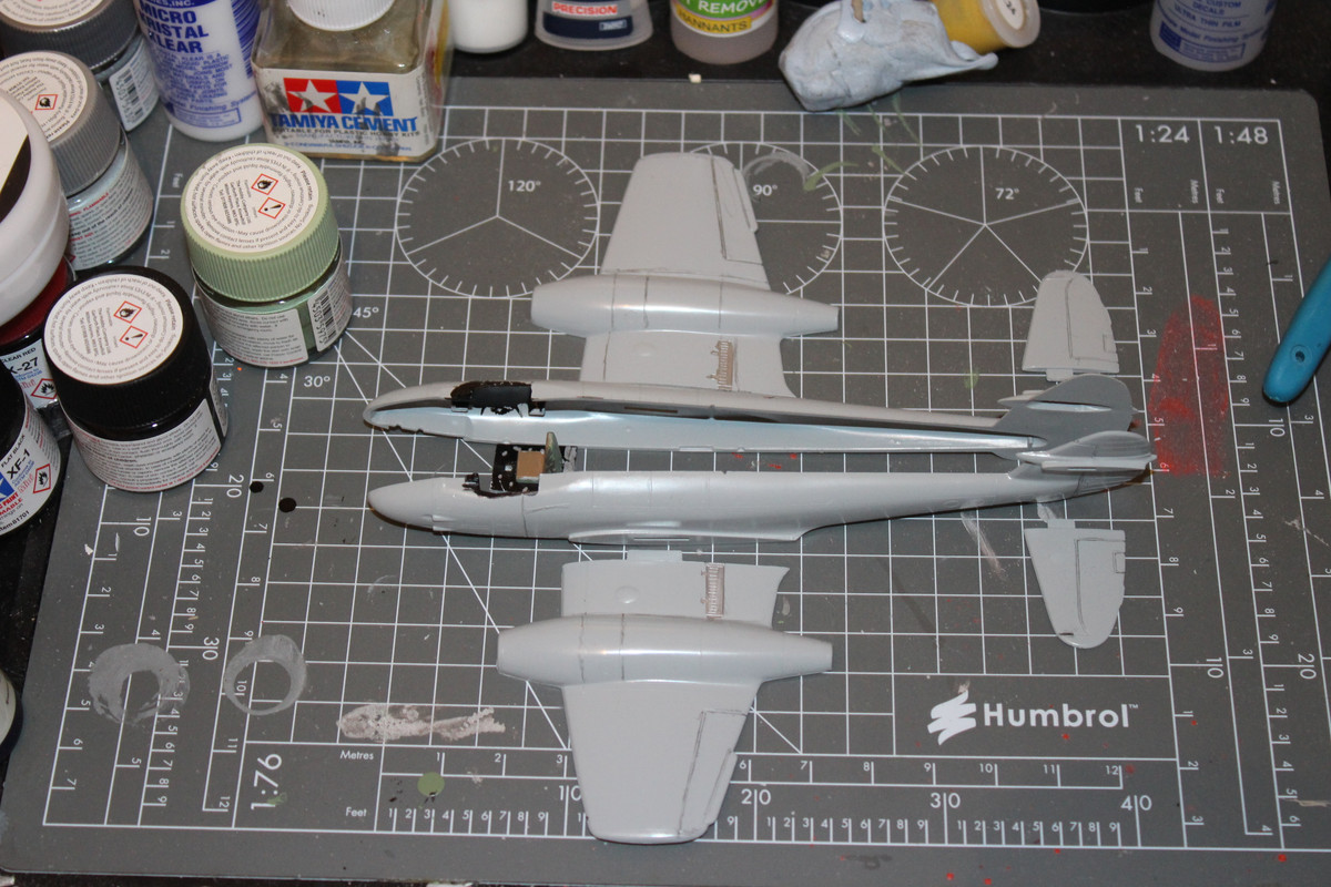 Frog 1/72nd scale Gloster Meteor F.4 RA444 - Work in Progress ...