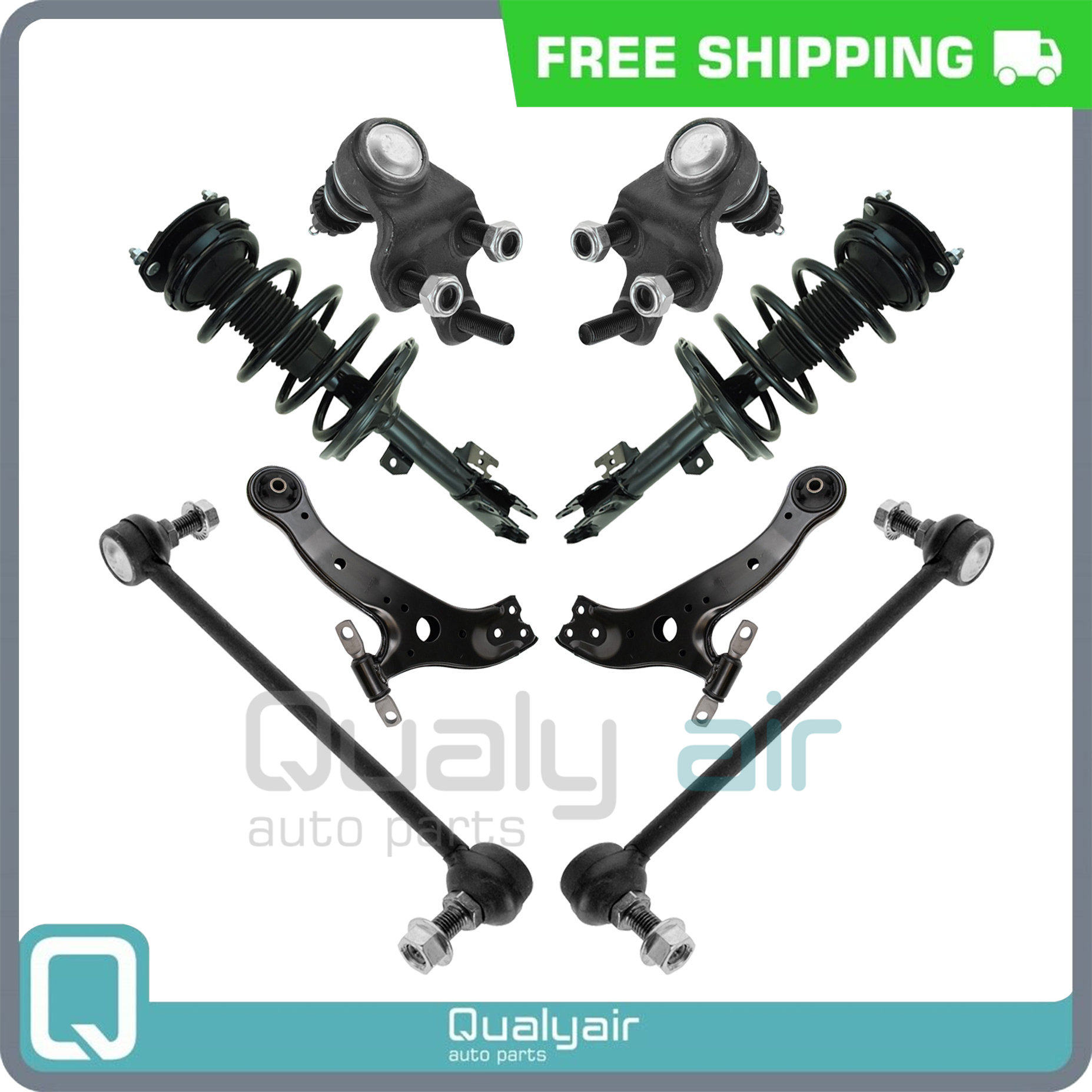 New Suspension Kit for 2004-2007 Toyota Highlander Front End - 8pcs | eBay