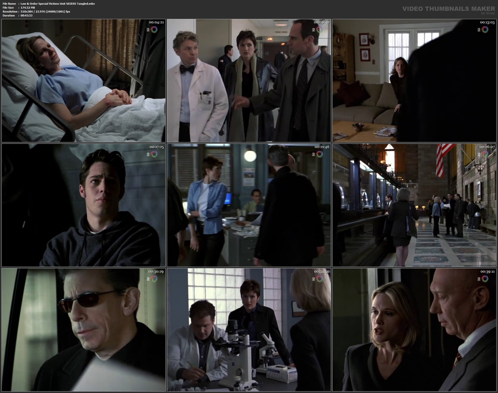 Law & Order Special Victims Unit S03 E05 Tangled mkv — Postimages