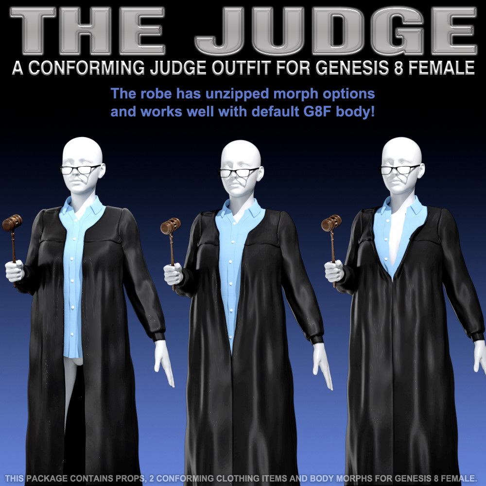 (ON THE BLOG) The Judge Character Morph And Outfit For Genesis 8 Female ...
