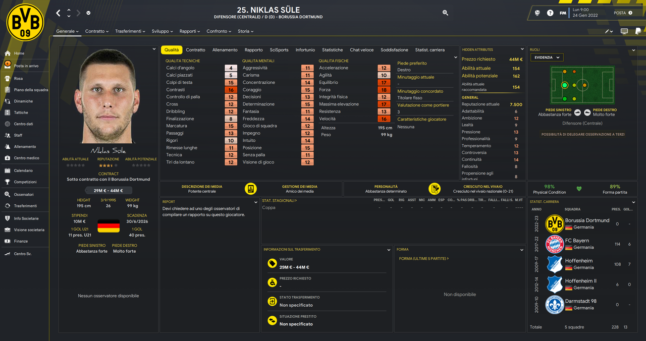 Niklas Süle Profilo — Postimages