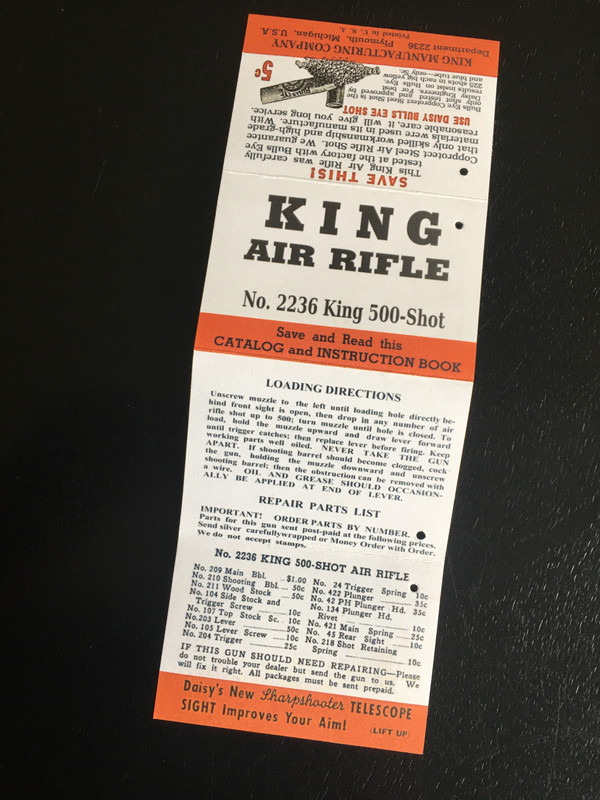 Daisy King Model 2136 Question - DaisyTalk