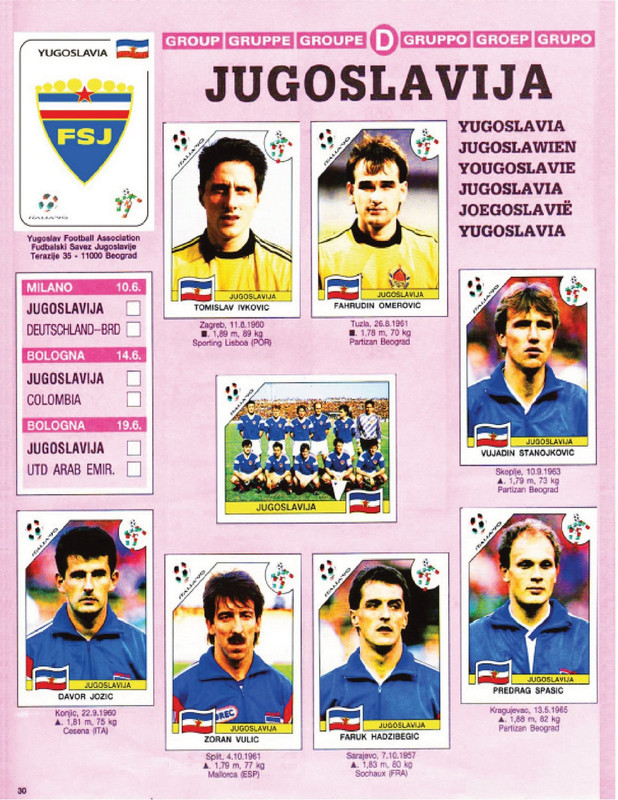 Album Panini Italia 1990 32 — Postimages
