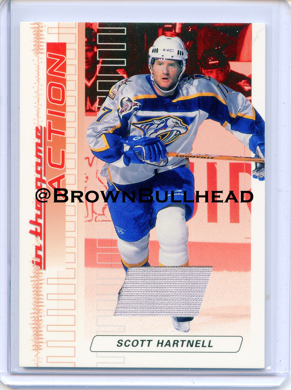 2003 04 ITG Action Jerseys M 029 [ Scott Hartnell] [ Nashville ...