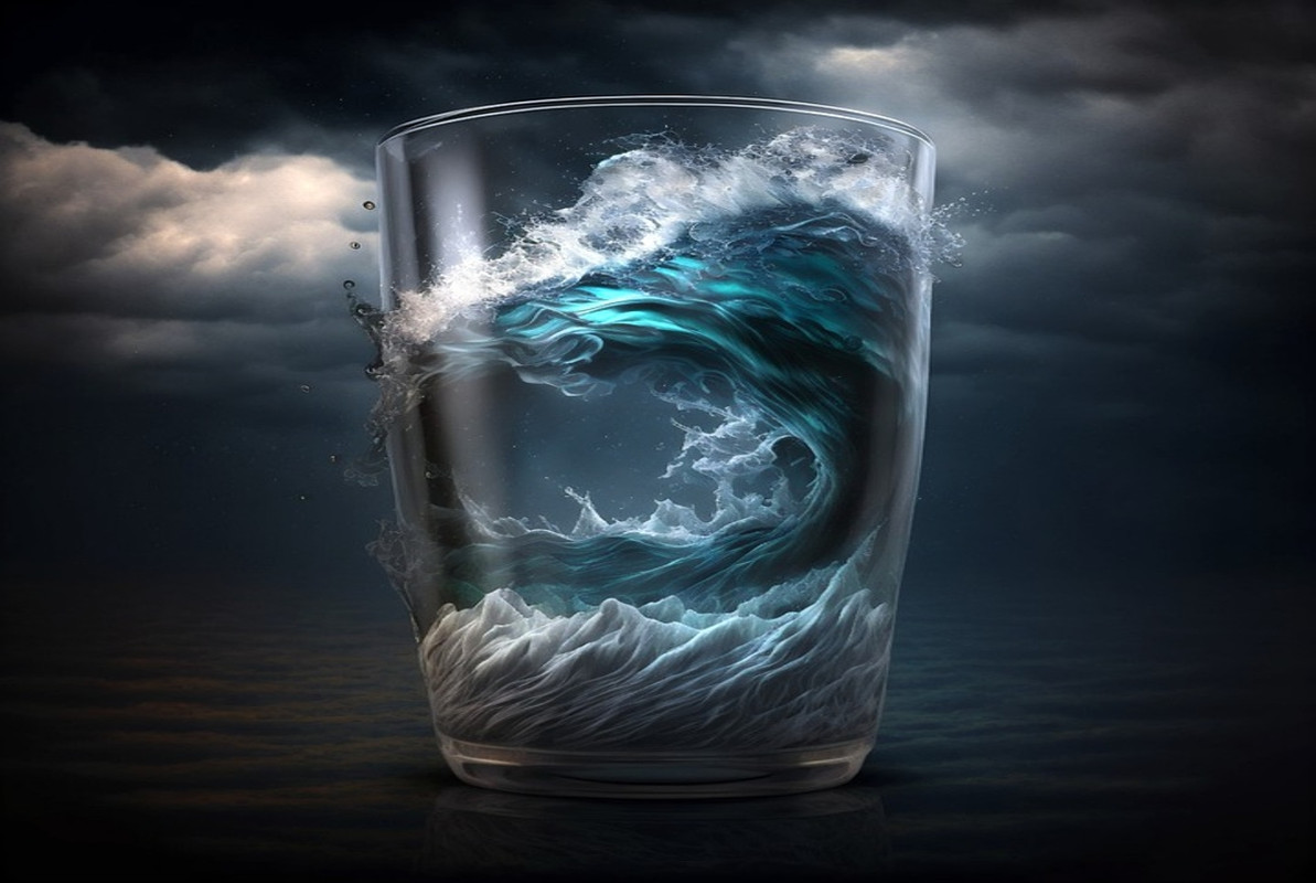 Storm in glas water Pixabay — Postimages