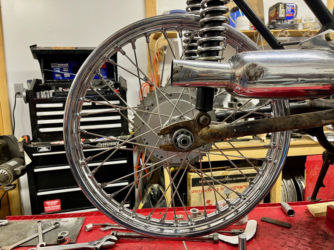 B40 new rear wheel — Postimages