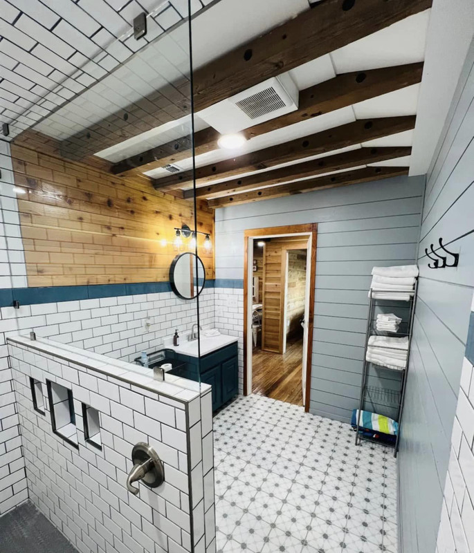 Bath I did the Tile in - 24hourcampfire