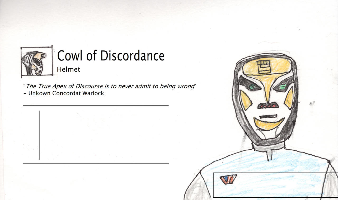 Cowl of Discordance - AnthropicScholar (Edge_2000) - Destiny (Video ...
