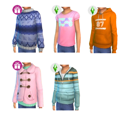 Mod The Sims - 4t2 child clothes