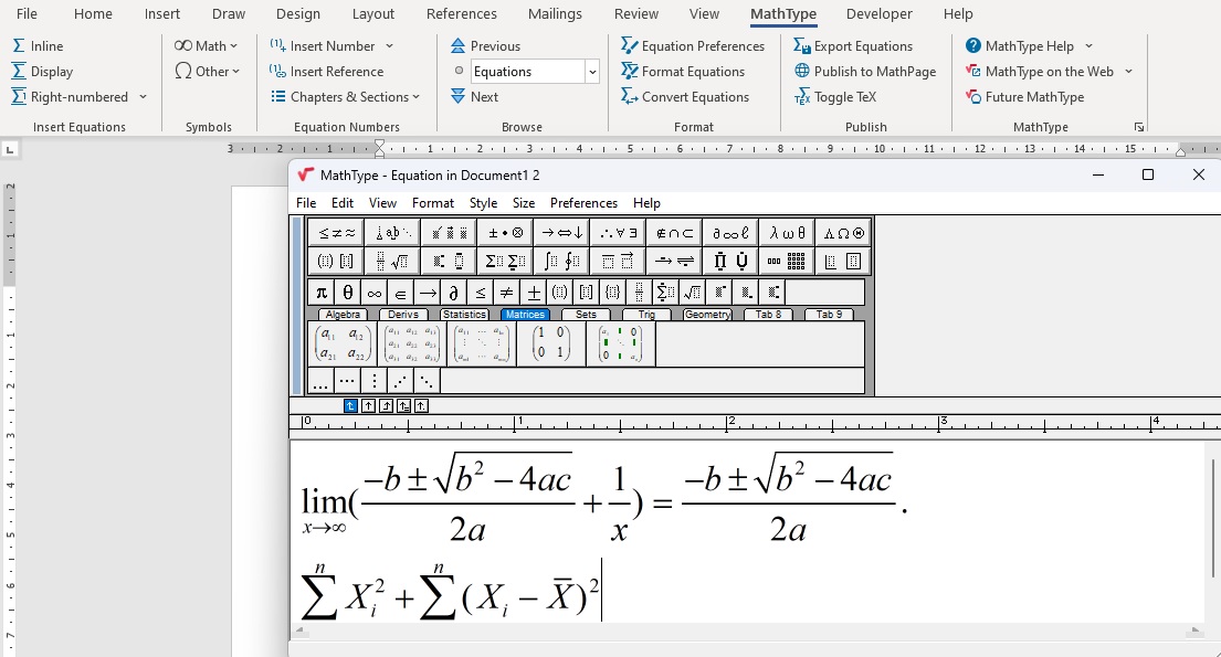 MathType - Soạn thảo công thức Toán học, Vật lí, Hóa học cho Microsoft ...