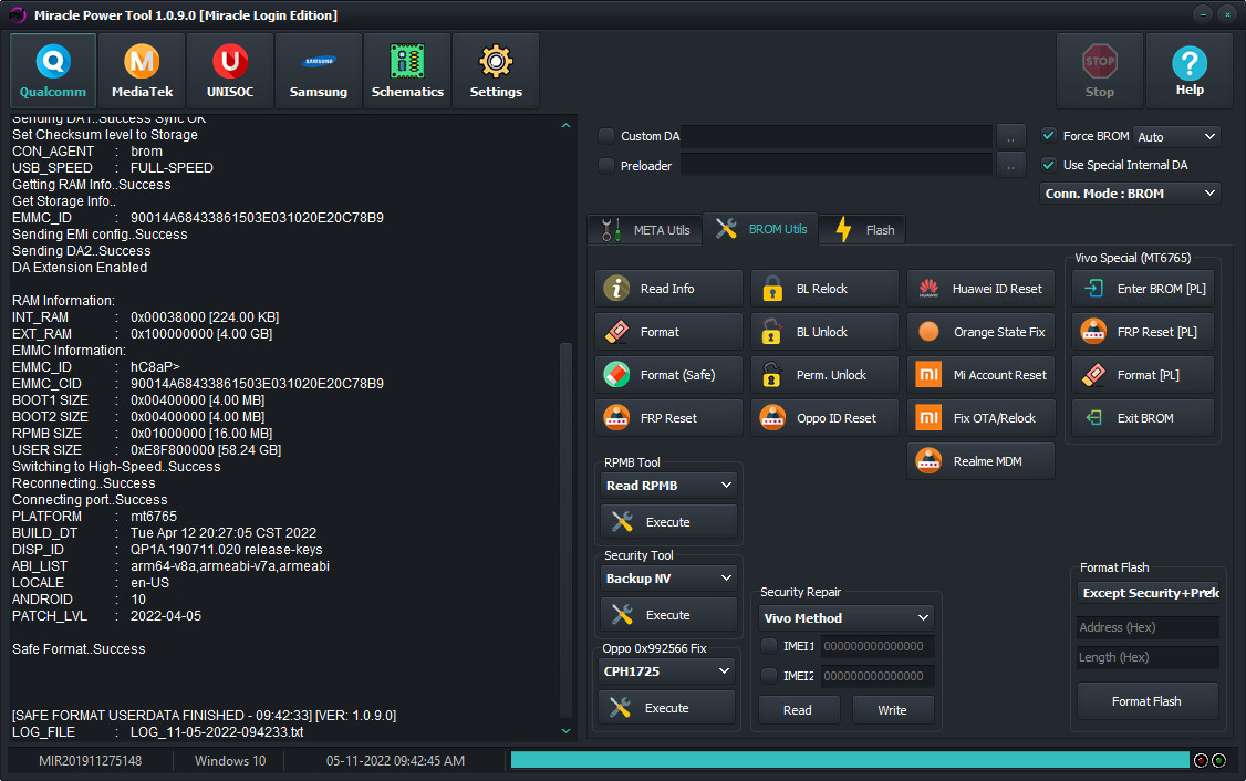 Oppo A15S Pattern Unlock done by Miracle Power Tool 1.0.7 - GSM-Forum