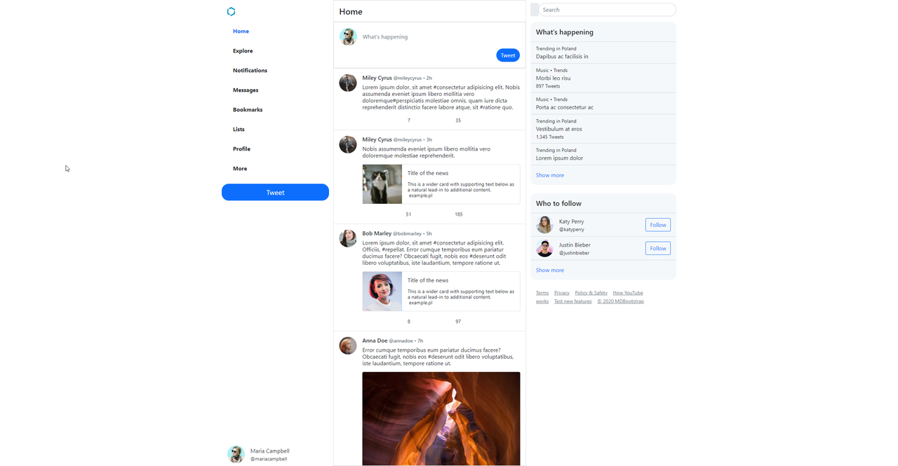 GitHub - AG-Systems/twitter-profile-ui: Example Twitter profile UI ...