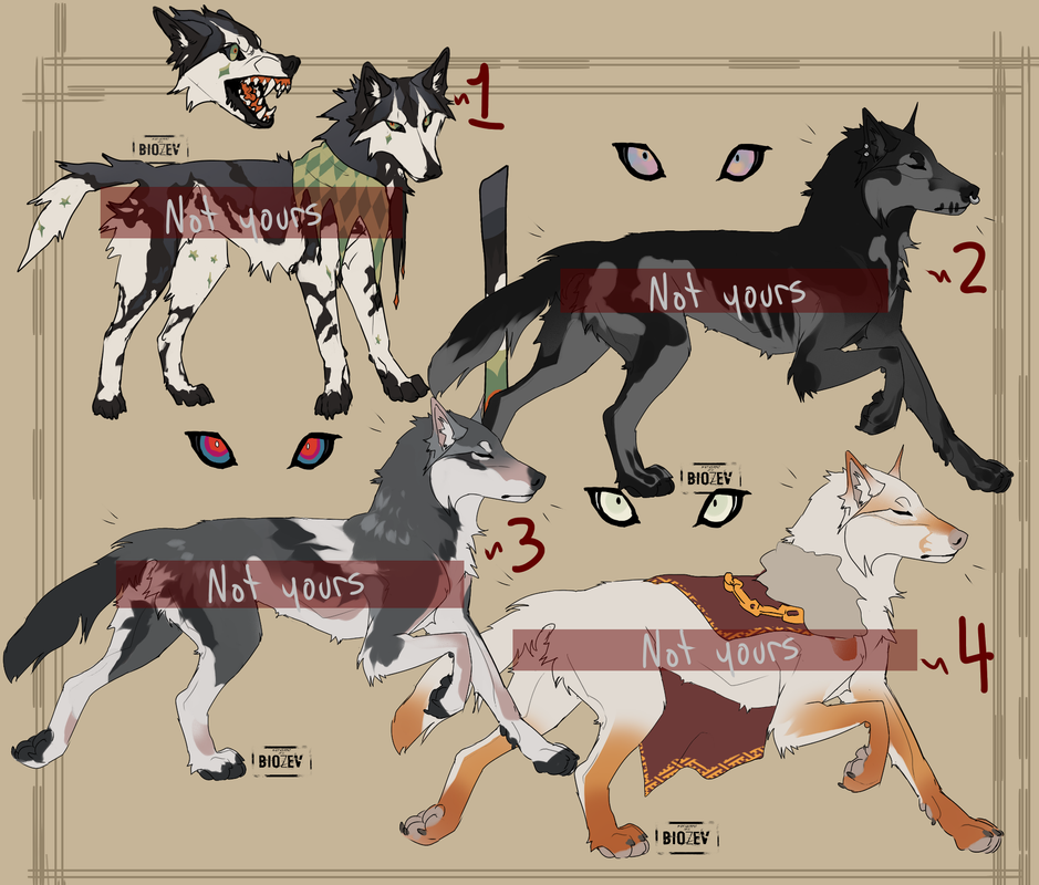 Wolf Play : Flatsale Adopts [Closed 0/4]