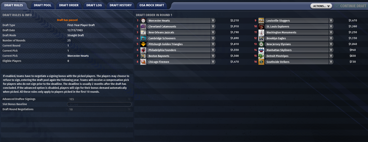 Historical League Wrong Draft Order - OOTP Developments Forums