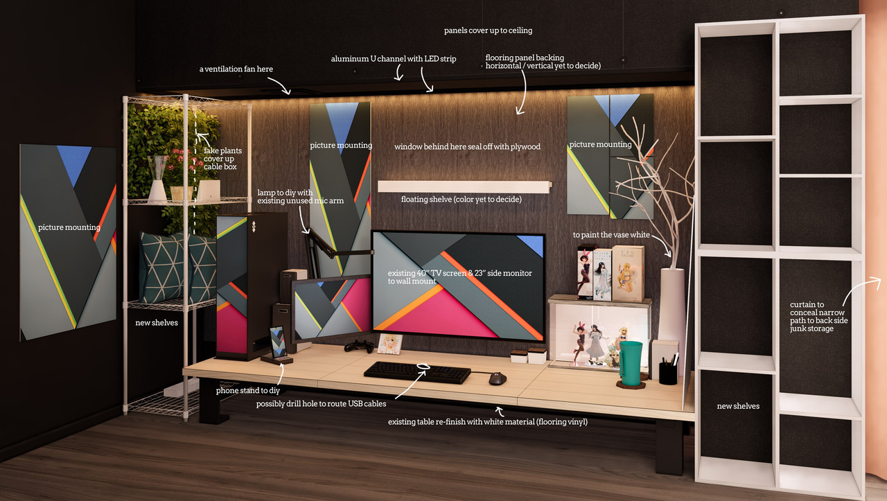 I'm a full-time indie game developer. My setup's a bit different than ...