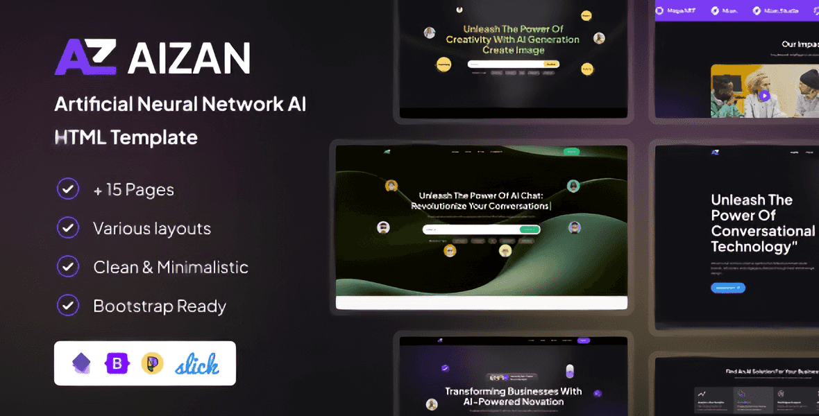 Aizan - Artificial Neural Network AI HTML Template – Bliter GPL